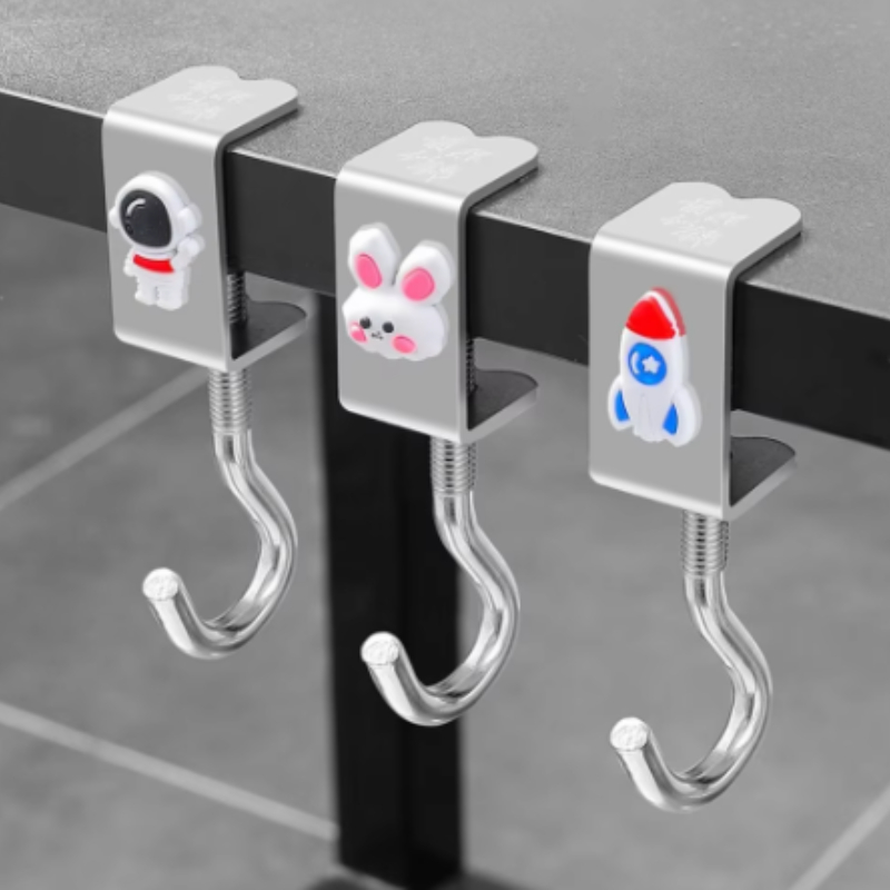 Adjustable Rotatable Table Edge Hook Water Bottle Hanging Hook | Shopee ...