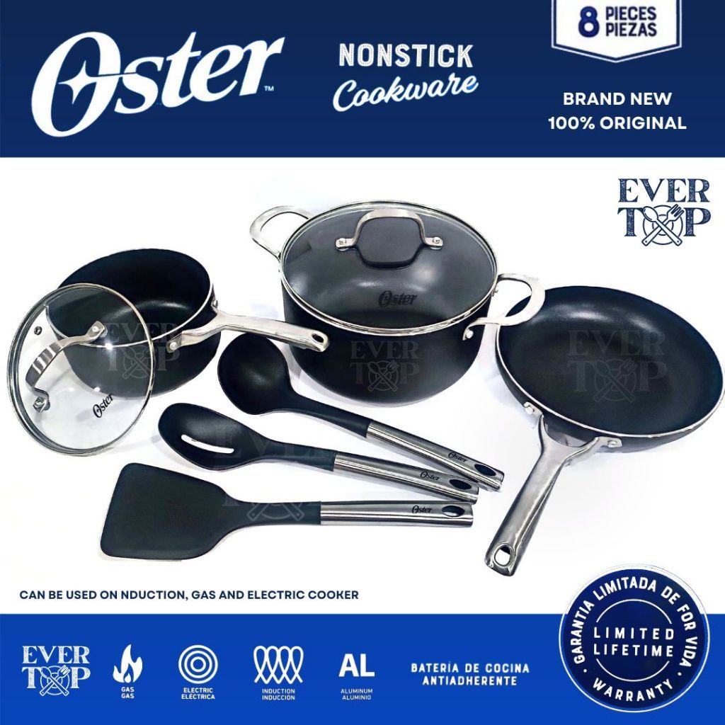 8-Piece Cookware Set 3.0mm NON STICK PAN for induction cooker, gas ...