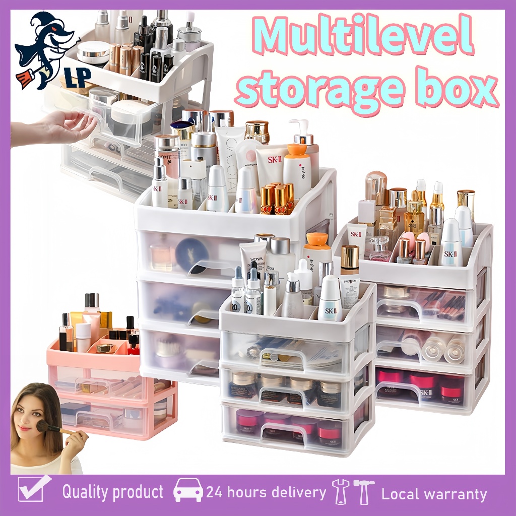 Multi-layer Cosmetic Storage Box Makeup Drawer OrganizerJewelry Nail ...