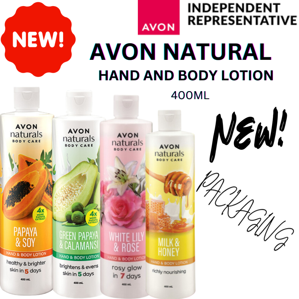 AVON NATURAL HAND AND BODY LOTION 400 ML | Shopee Philippines