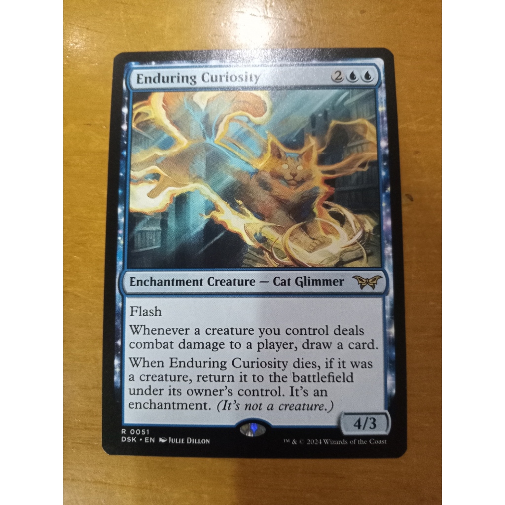 MTG Enduring Curiosity Rare DSK Duskmourn: House of Horror Magic the ...