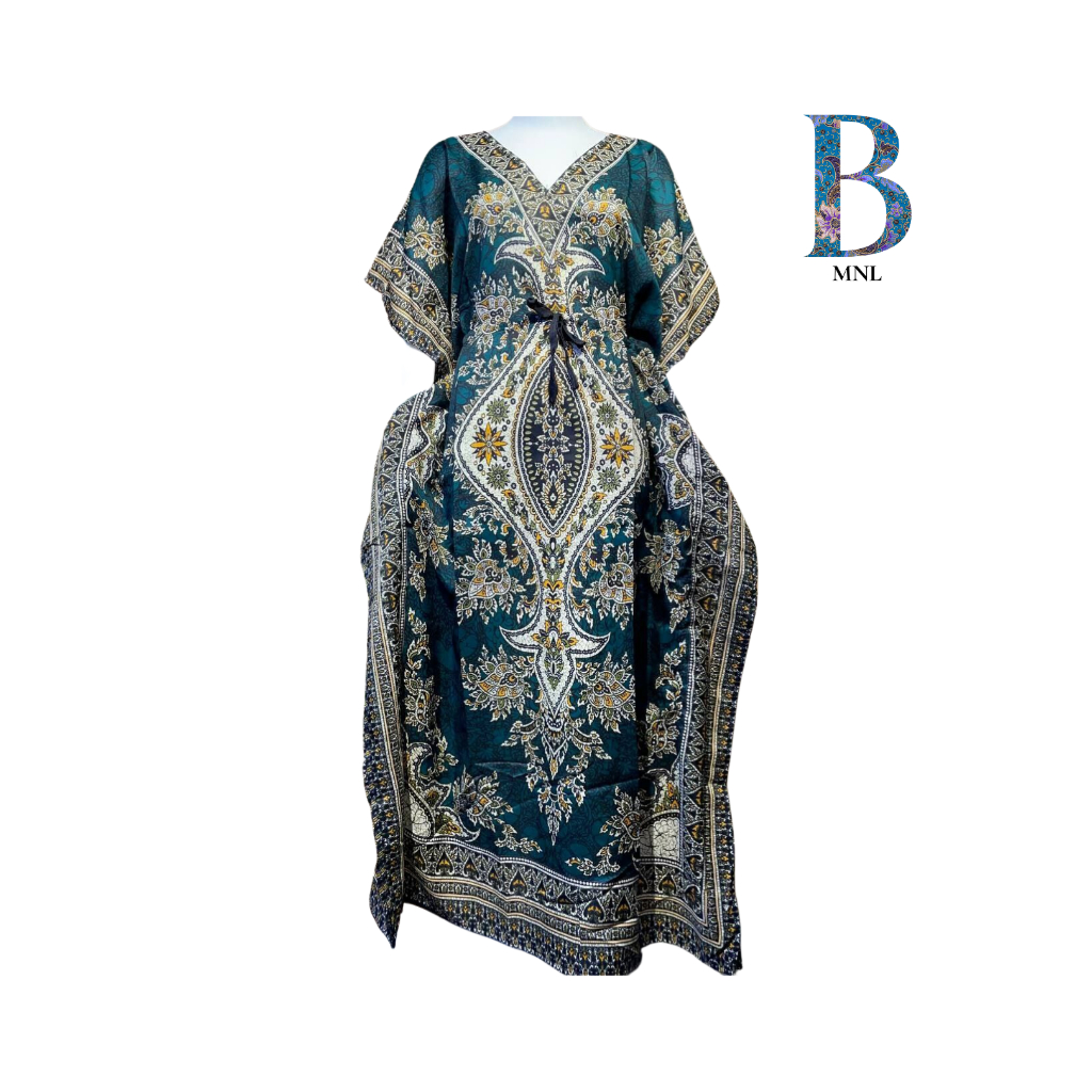 LONG KAFTAN DASTER / BOHEMIAN / BOHO / DASHIKI / BEACH / BATIK DRESS ...