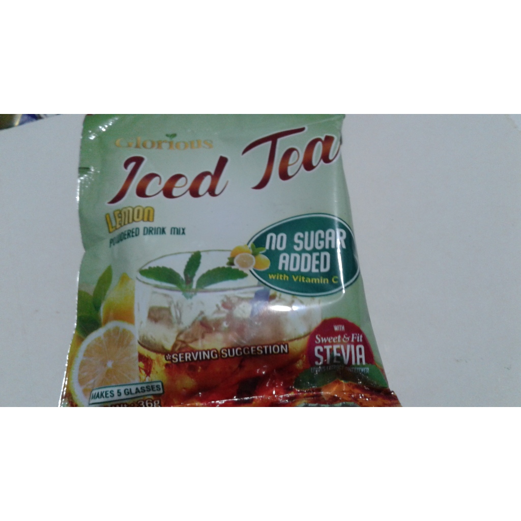 speciAL GLORIOUS ICED TEA POWDER 1 ONE PIECE PACK KIDS STEVIA NO SUGAR ...