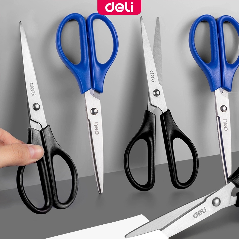 Deli Steel Blade Hand Made Cut Paper Scissors DIY Cutter Stationery ...