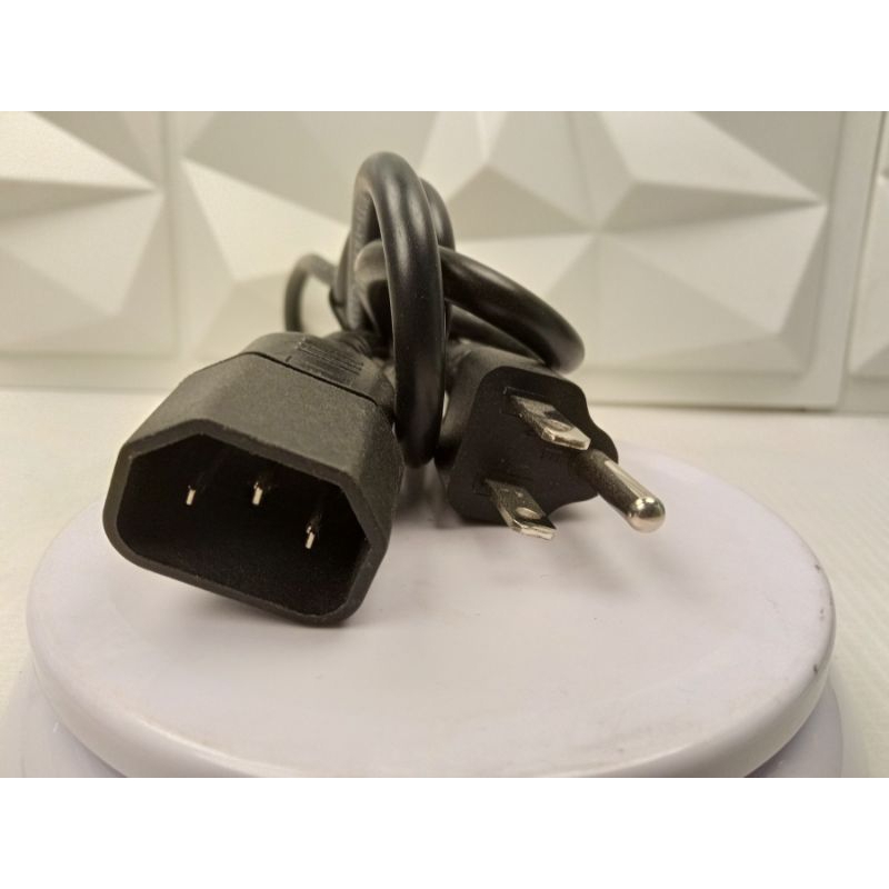 Powercord C14 to Wall Outlet 1.5m GFxxxxx | Shopee Philippines