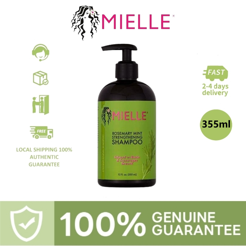 Mielle Organics Rosemary Mint Strengthening Shampoo 355ml | Shopee ...