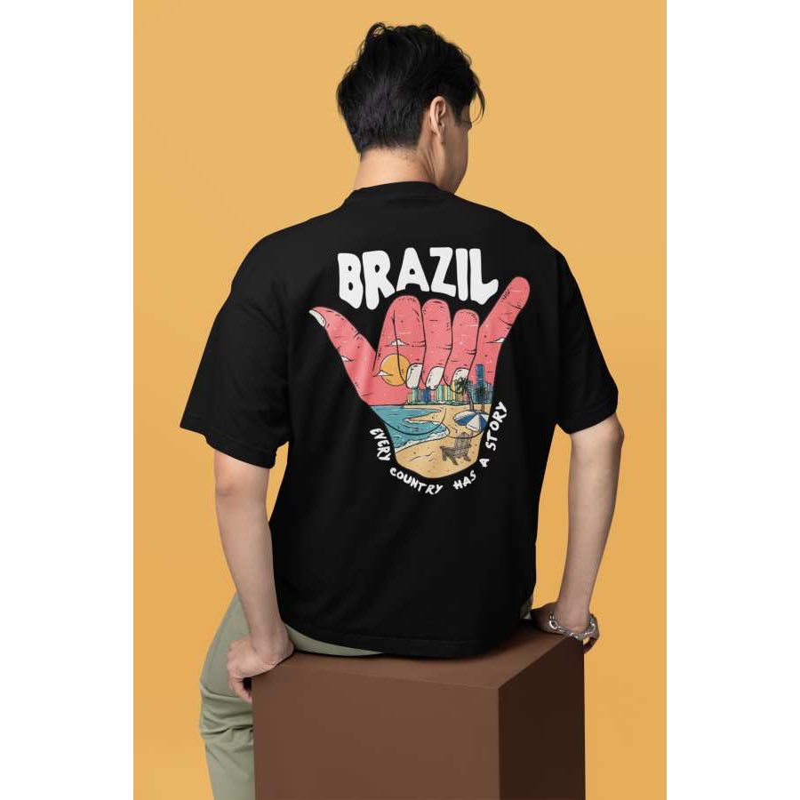 Brazil Shirt - Black - Oversized Fit | Shopee Philippines
