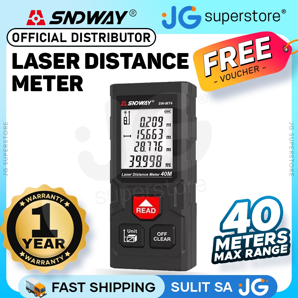 SNDWAY Digital Laser Distance Rangefinder Meter w/ 40M Measurement ...