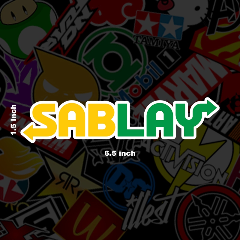 Sablay, Subway Parody, Vinyl Cut Out Sticker | Shopee Philippines