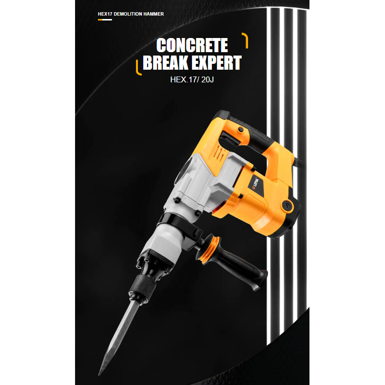 LEIYA LY-G3901 20J Electric Demolition Hammer 1500W | Shopee Philippines