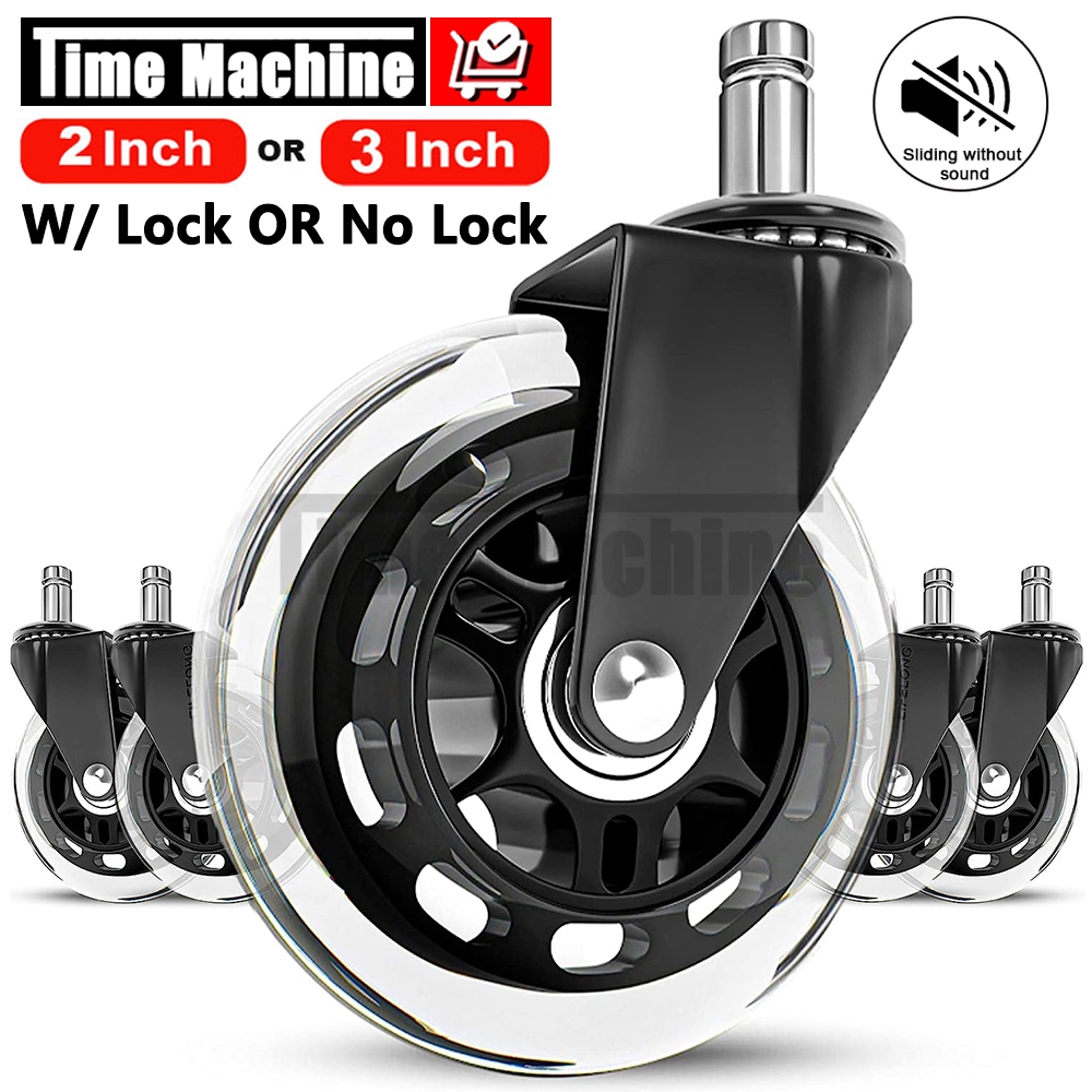 5PCS Swivel Chair Wheel Set Heavy Duty Replacement Computer Gaming ...