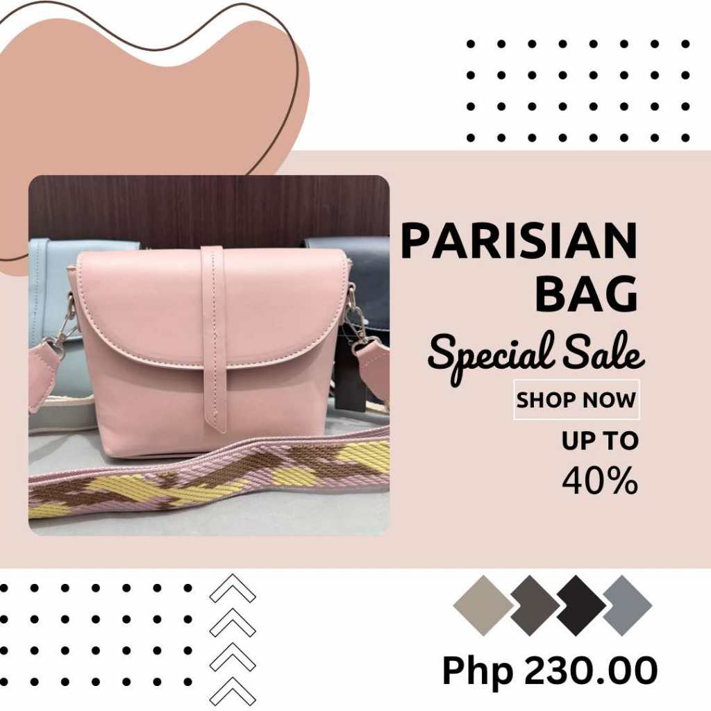 PARISIAN BAG/ECO LEATHER/FABRIC (LADY) | Shopee Philippines