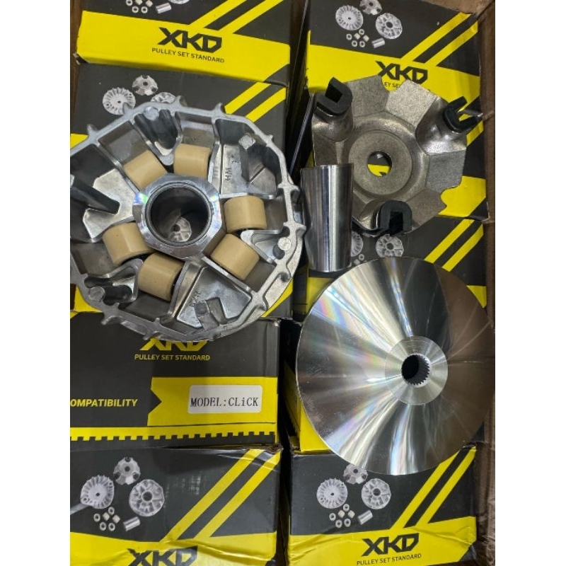Honda click 125/150 v1v2v3 stock pulley set xkd brand | Shopee Philippines