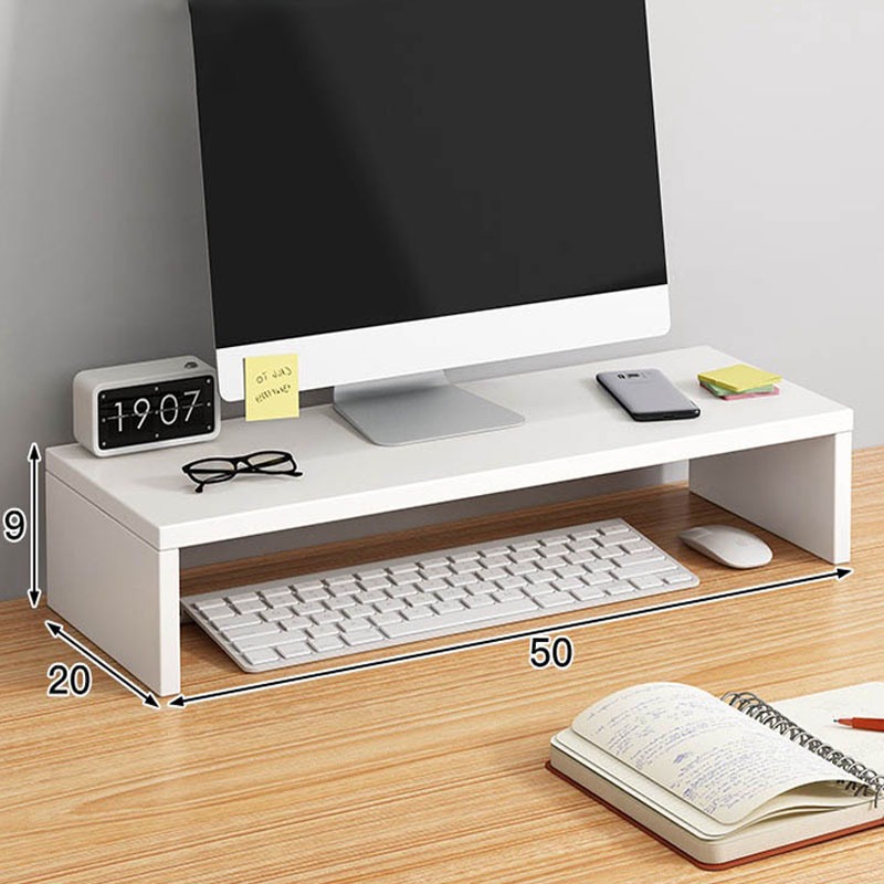 Computer Rack Desktop Monitor Riser Shelf Wooden Laptop Stand | Shopee ...