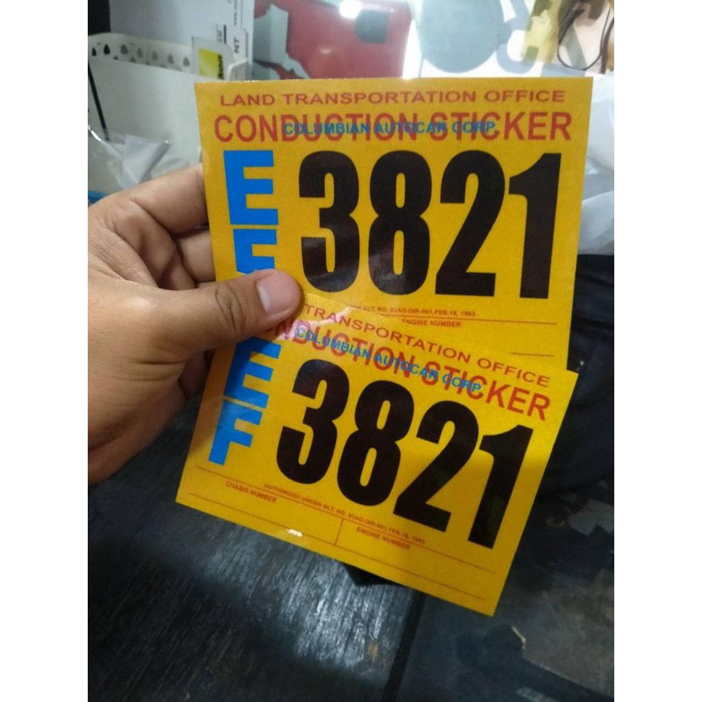 Conduction Number Customized | Shopee Philippines