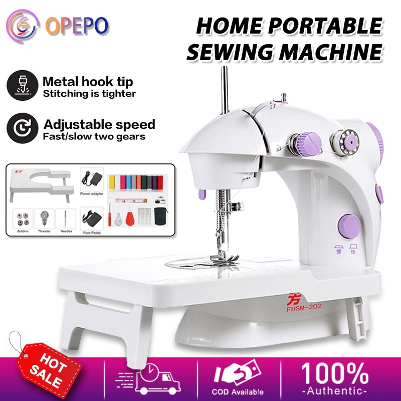 Household Mini Electric Sewing Machine Portable 2-Speed Sewing Machine ...