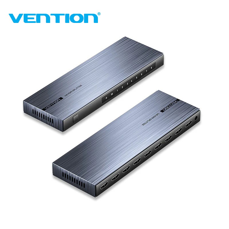 Vention 4K 1x8 HDMI Splitter 4K@30Hz Black Aluminum Alloy Type - AKQB0 ...