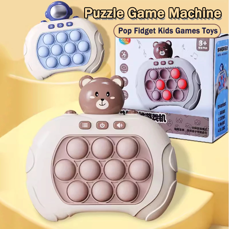 Quick Push Game Console Electronic Speed Push Pop Fidget Games Toys For ...