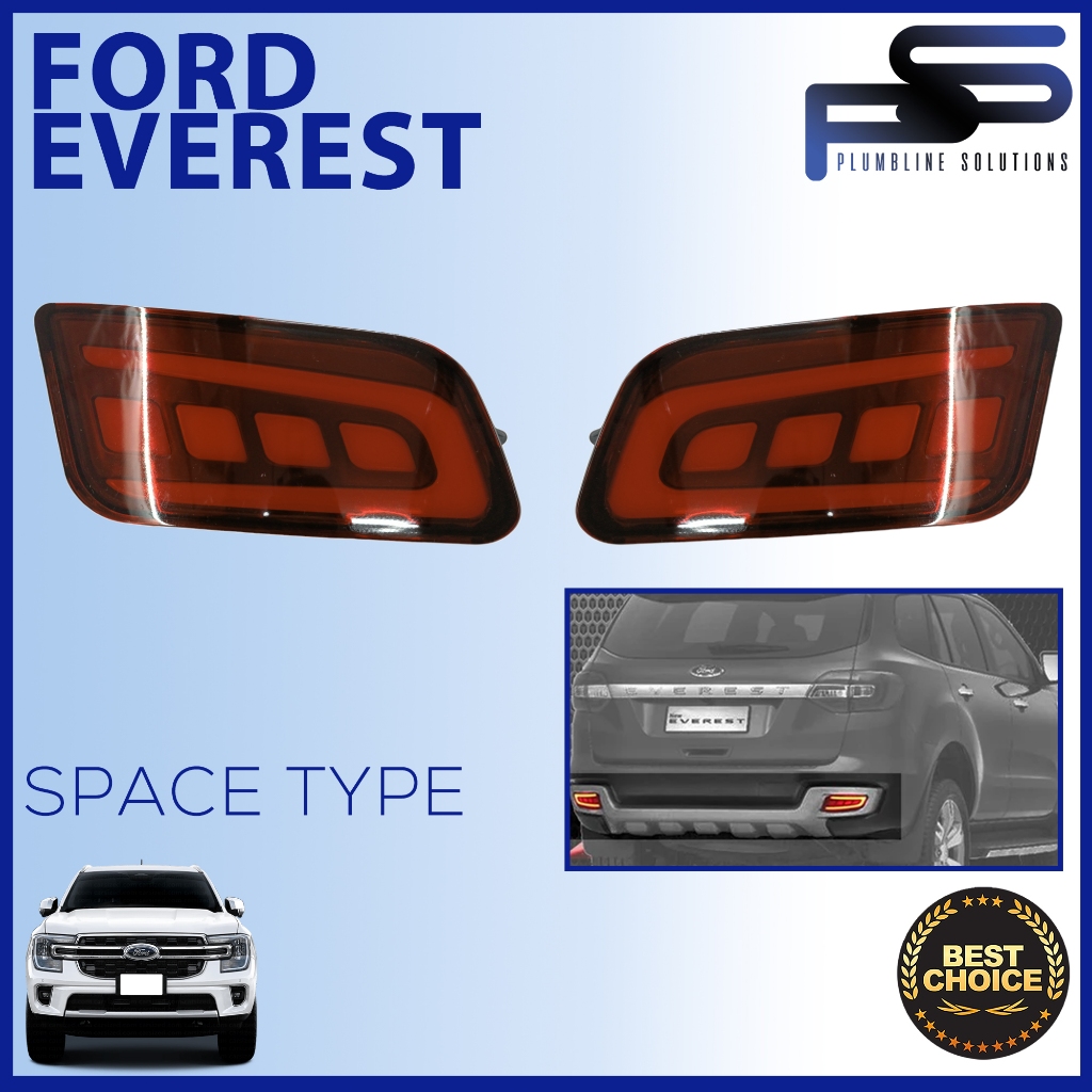 Rear Bumper Light for Ford Everest 2016 - 2022 Rear Bumper Light (Space ...