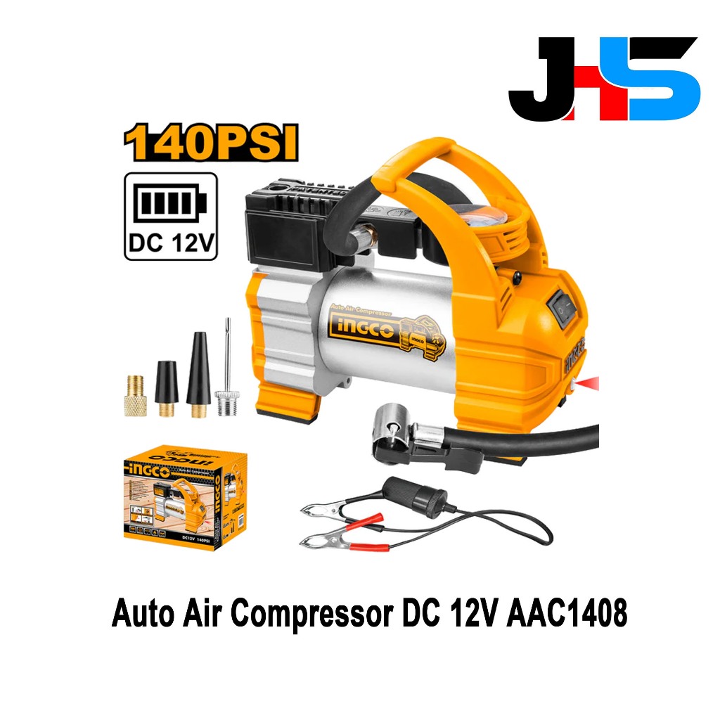 JHS ingco Auto Air Compressor DC 12V AAC1408 | Shopee Philippines