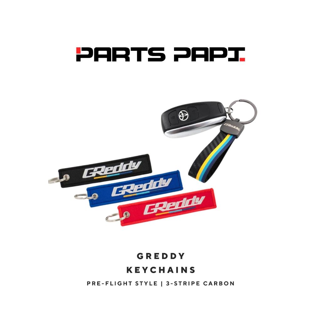GREDDY Keychains - Preflight Style/3 Stripe Design | Shopee Philippines