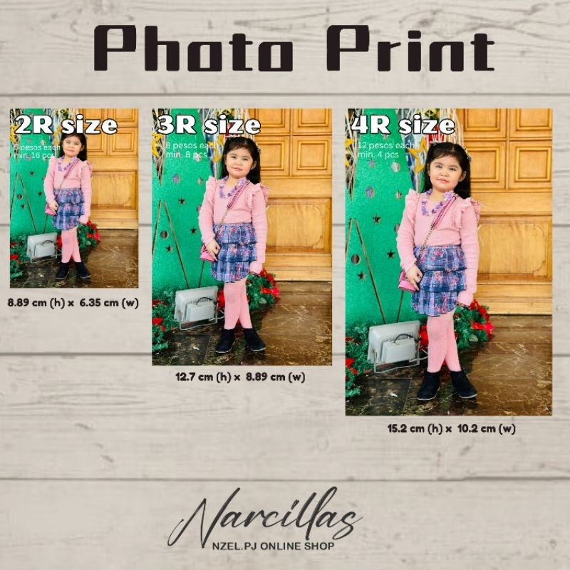 PHOTO PRINT | 2R, 3R, 4R, 5R, 6R, 8R, A4 SIZE | Shopee Philippines