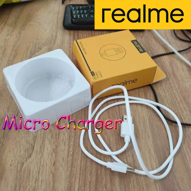 100% Original Fast Charging Realme Charger Vooc Micro USB/Type-C Cable ...