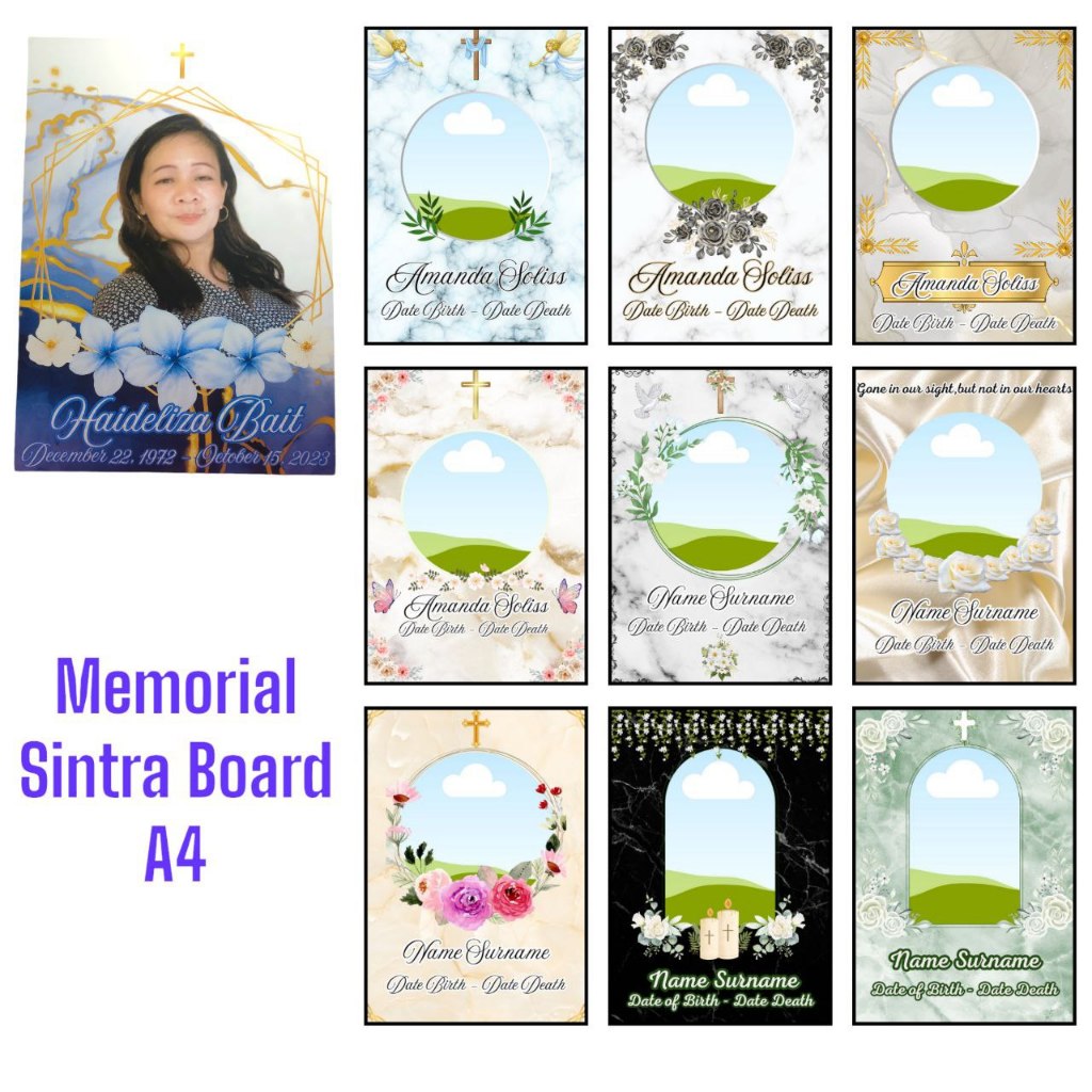 Memorial Personalized Sintra Board Photo | Shopee Philippines