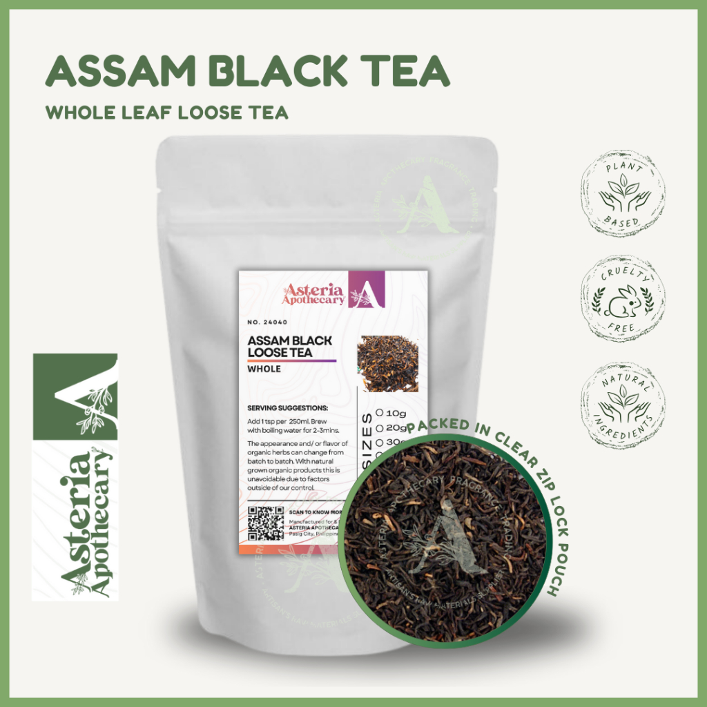 Assam Black Loose Tea | Herbal Tea | Tisanes | Leaf Tea 100g - Asteria ...
