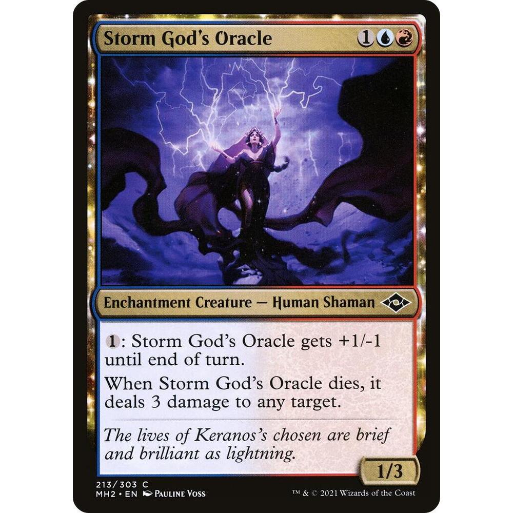 Magic the Gathering - Storm God's Oracle (FOIL) - MTG Multicolored Blue ...