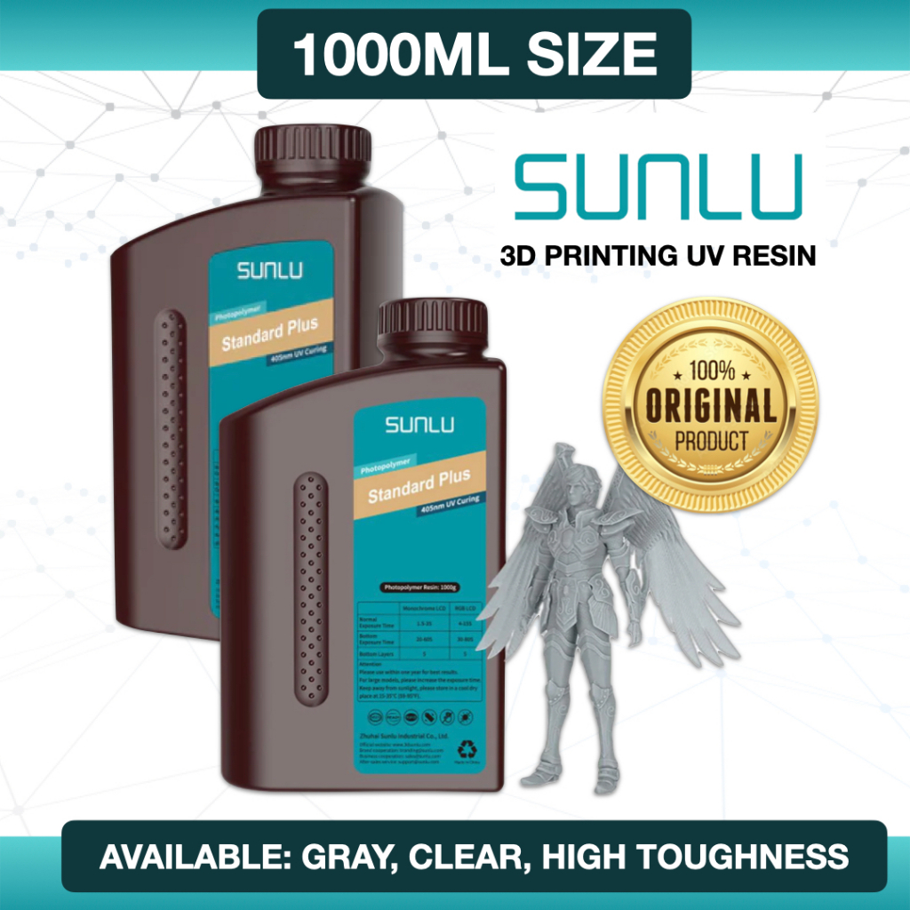 SUNLU UV Sensitive Resin for 3D Printing (Authentic) - 1000ML | Shopee ...