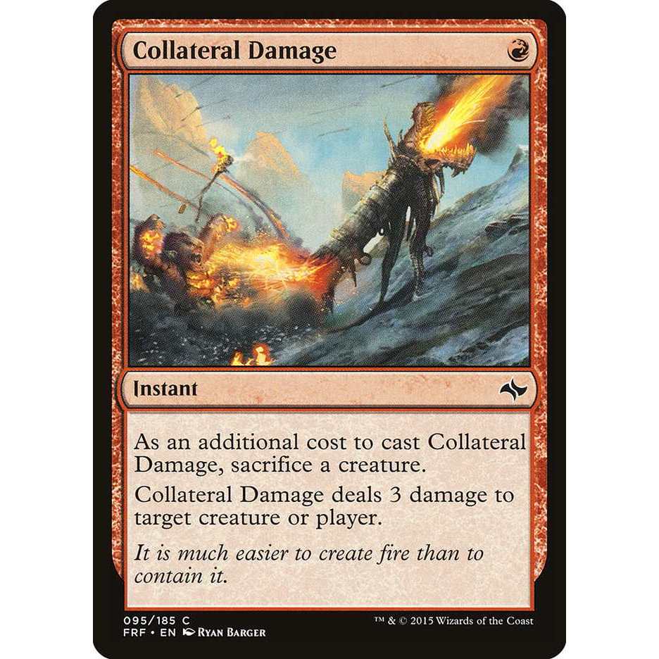 Collateral Damage MTG Card | Magic the Gathering FRF | Red Instant ...