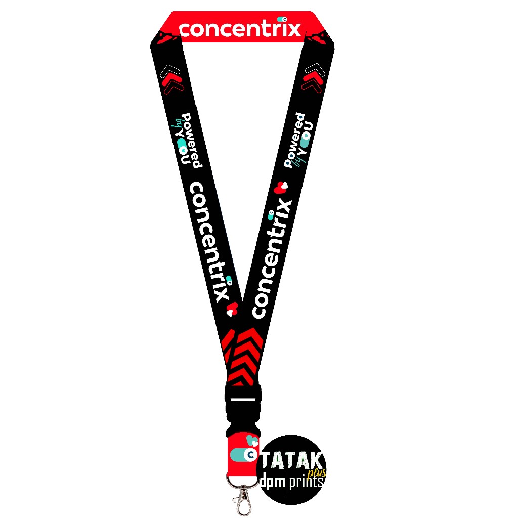 Concentrix RED Nape Lanyard ID Lace Sling | Shopee Philippines