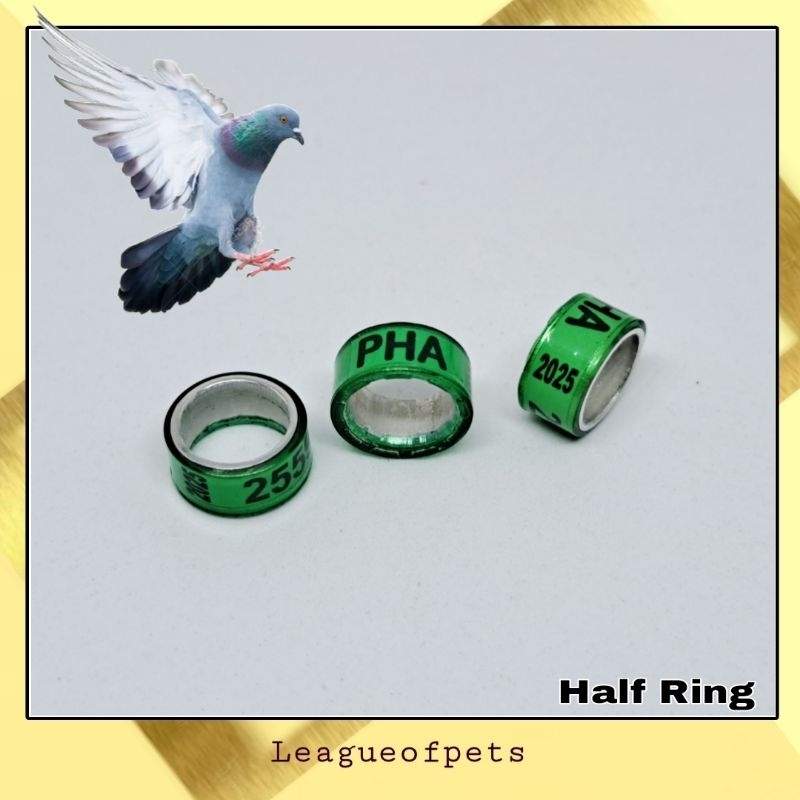 3/5/10ps HALF RING PHA 2025 Singsing ng Kalapati MMFC Pigeon ring ...