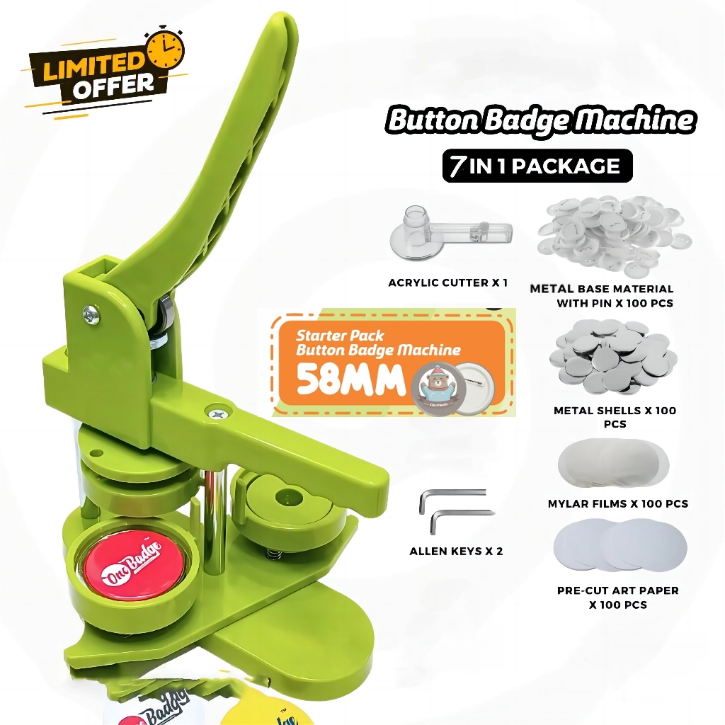 Super Gift 58mm Badge Maker New style Rotation Diy Button pin maker ...