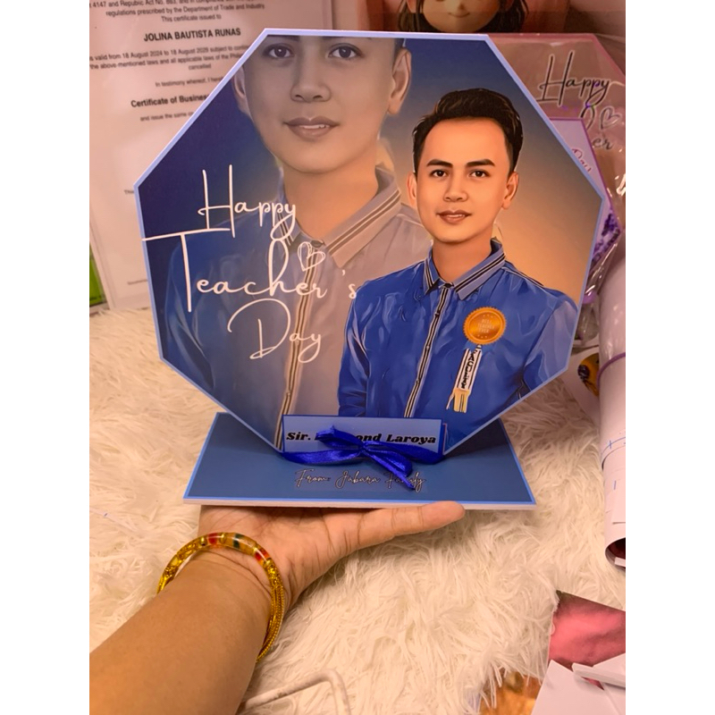 Customized Octagon Standee with Pen Organizer perfect for souvenirs for ...