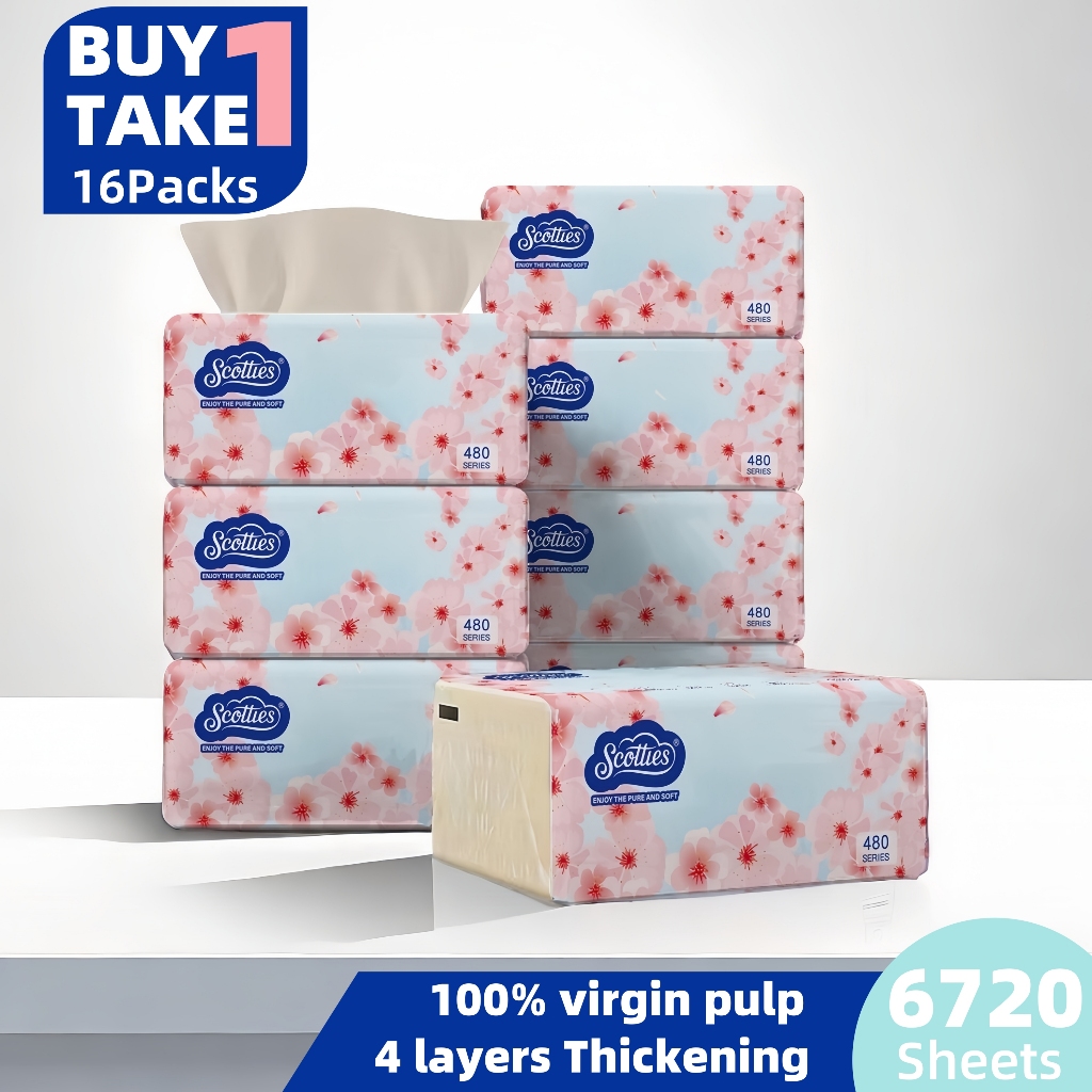 Buy 1 Take 1 Scotties Facial Tissue Paper Towel Tissue Paper 420 Sheet ...