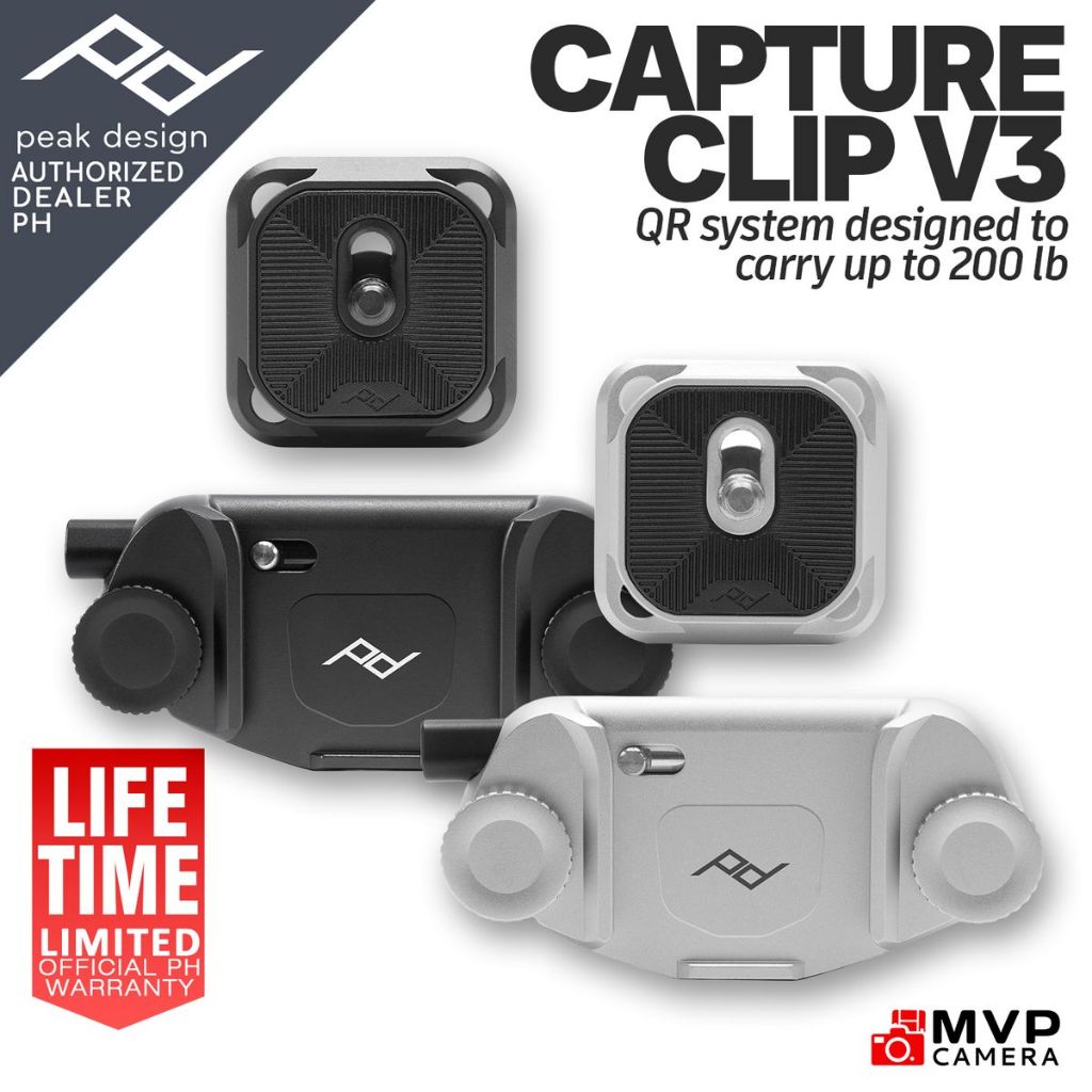 PEAK DESIGN CAPTURE Camera Clip V3 with Plate BLACK and Silver MVP ...