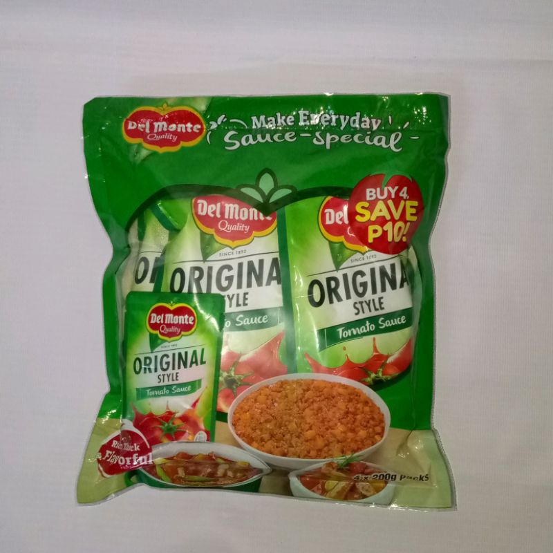 Del Monte Original Style tomato sauce in 200g | Shopee Philippines