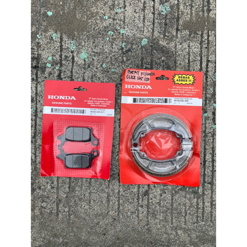 HONDA CLICK V2/V3 BREAKPAD / BREAKSHOE CLICK125/CLICK150 BY MBY MOTORS ...