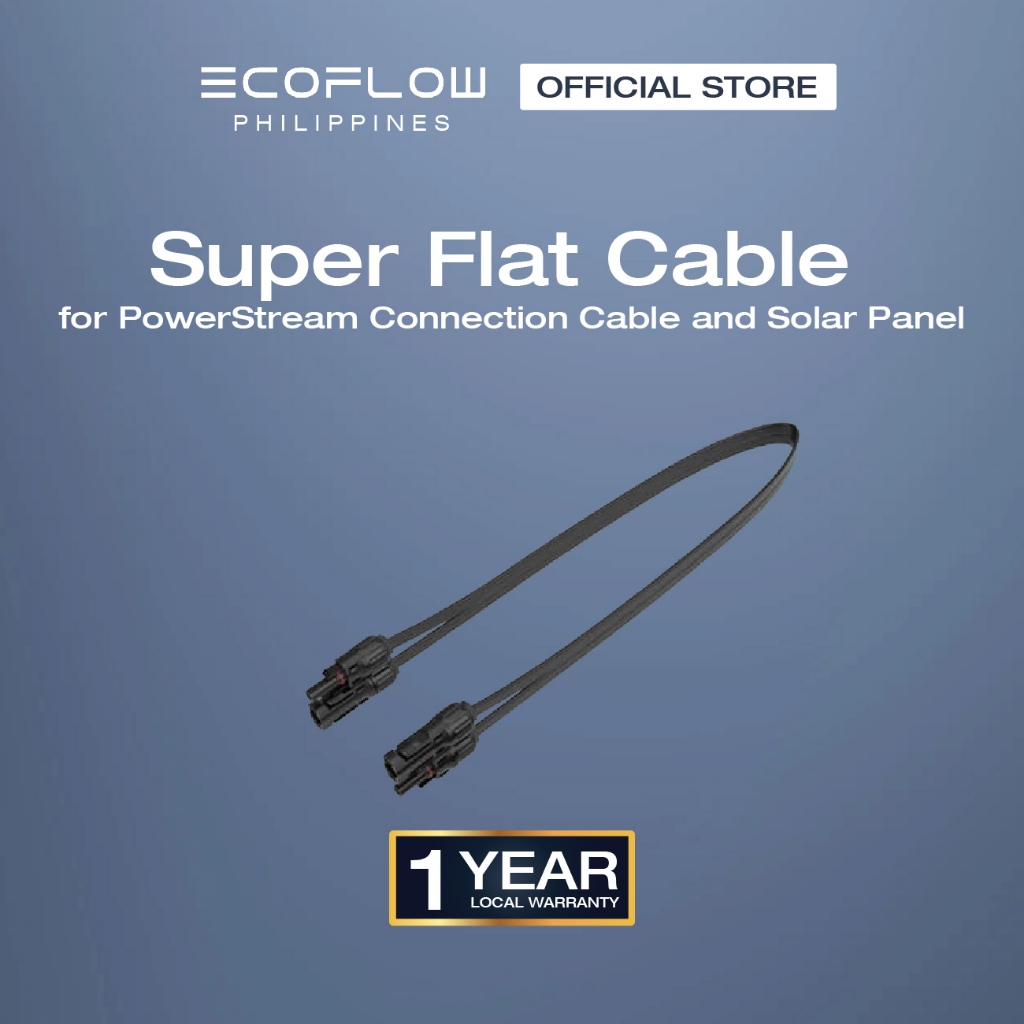 EcoFlow Super Flat Cable for PowerStream Connection Cable and Solar ...