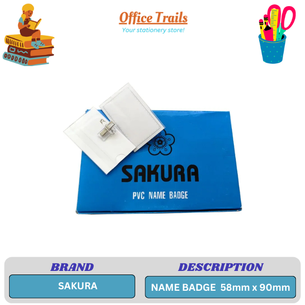 Plastic ID Case PVC Name Badge 58mm x 90mm Sold Per Piece | Shopee ...