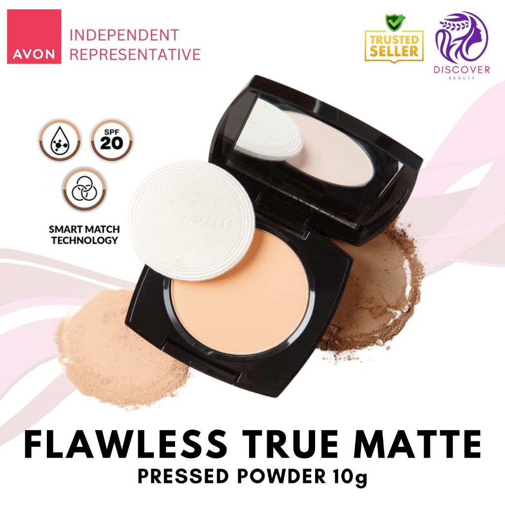 Avon FLAWLESS TRUE MATTE Pressed Powder 10g | Shopee Philippines