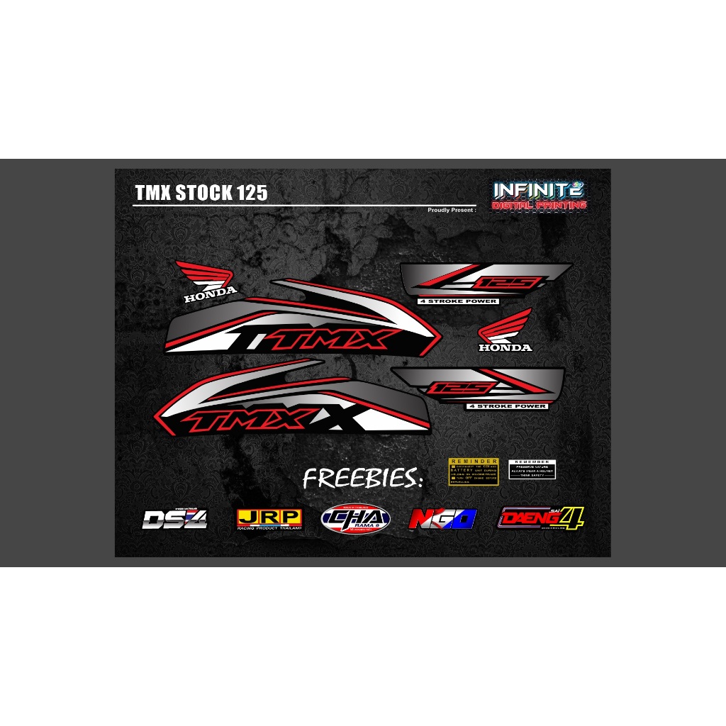 TMX / RUSI / PINOY / MOTOPOSH / SKYGO / 125 /150 DECALS STICKER WITH ...