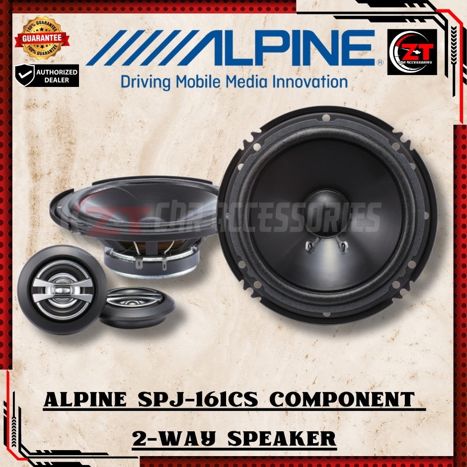 ALPINE SPJ-161CS Component 2-Way Speaker System | Shopee Philippines