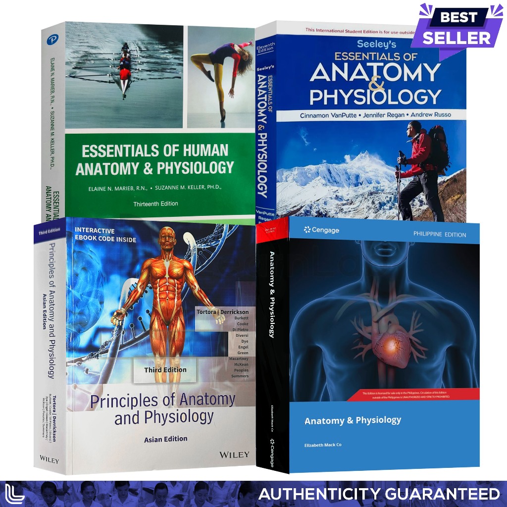 ORIGINAL - ANATOMY & PHYSIOLOGY TEXTBOOKS by Marieb, Seeley, Tortora ...