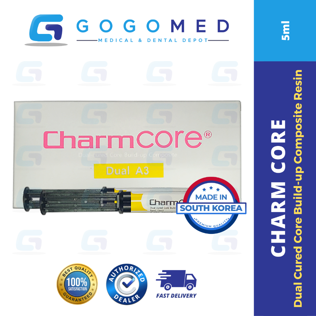 Charm Core - 1 Tube/2 Tubes - Dual-Cured Core Build-up Composite Resin ...
