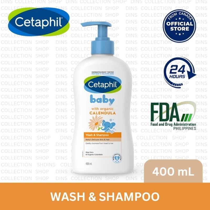 Cetaphil Baby Wash & Shampoo with Organic Calendula for Baby's Delicate ...