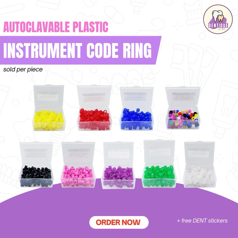 AUTOCLAVABLE DENTAL INSTRUMENT COLOR CODED RING (SOLD PER PIECE ...