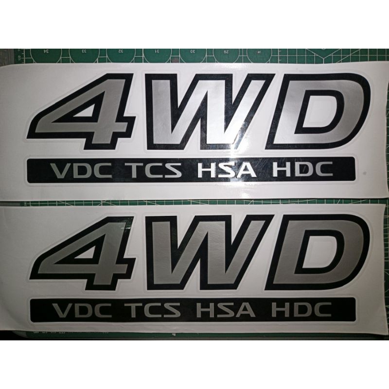 NISSAN 4WD VDC TCS HSA HDC Vinyl Sticker Set | Shopee Philippines
